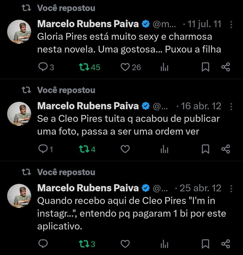 Marcelo Rubens Paiva, autor de 'Ainda Estou Aqui', desativa perfil após posts ousados viralizarem