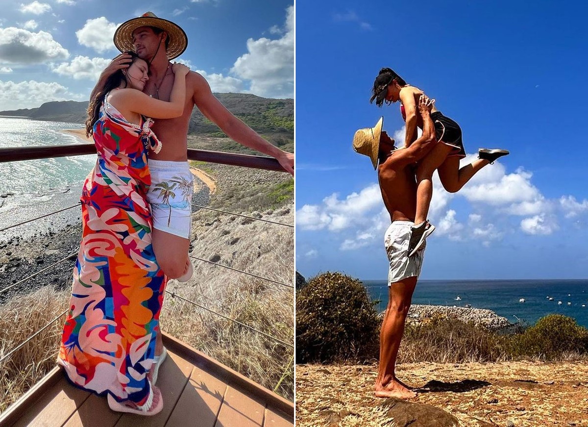 Larissa Manoela abre álbum de viagem romântica com André Luiz Frambach