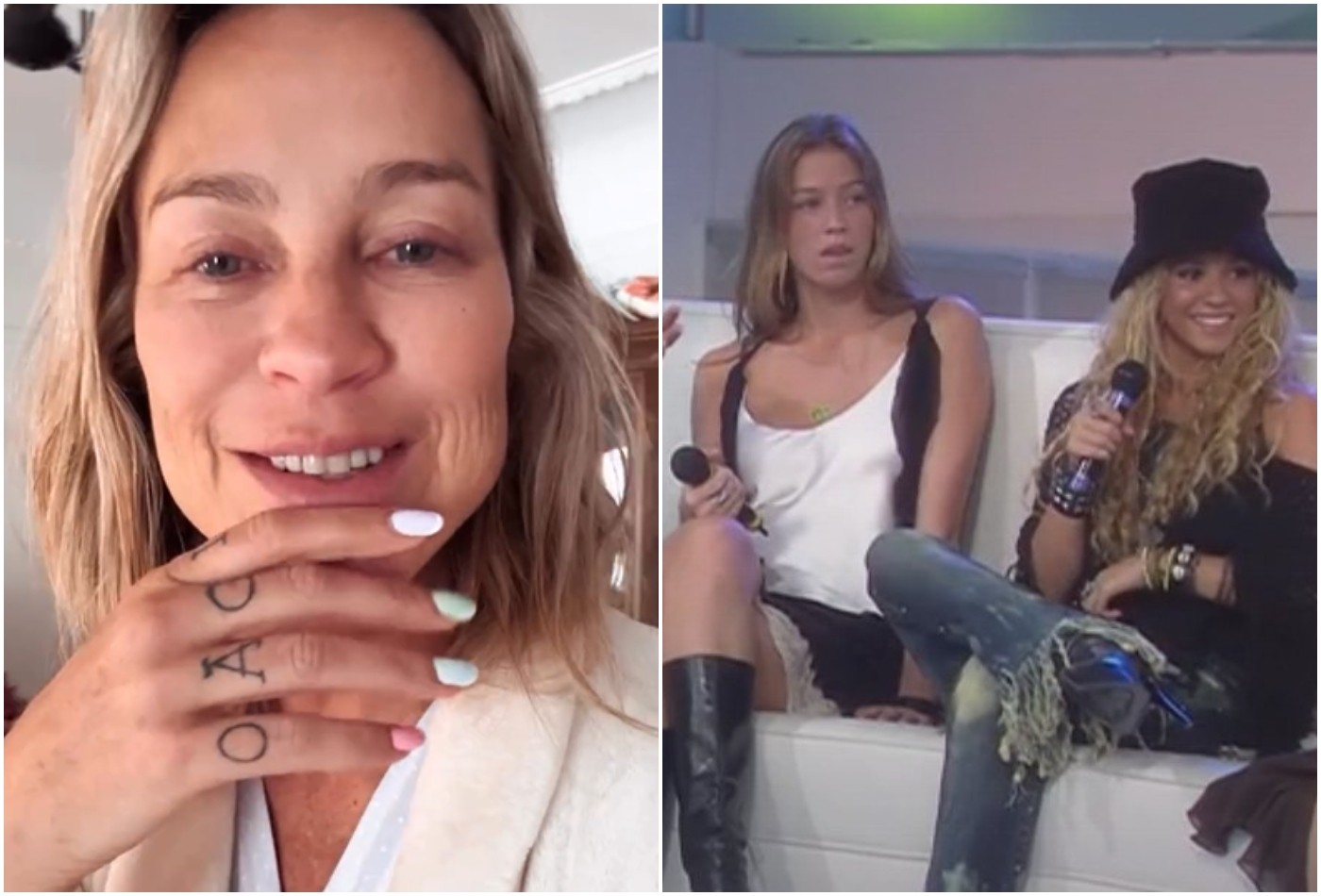 Luana Piovani acha que foto com Shakira é montagem e ri ao descobrir o ...