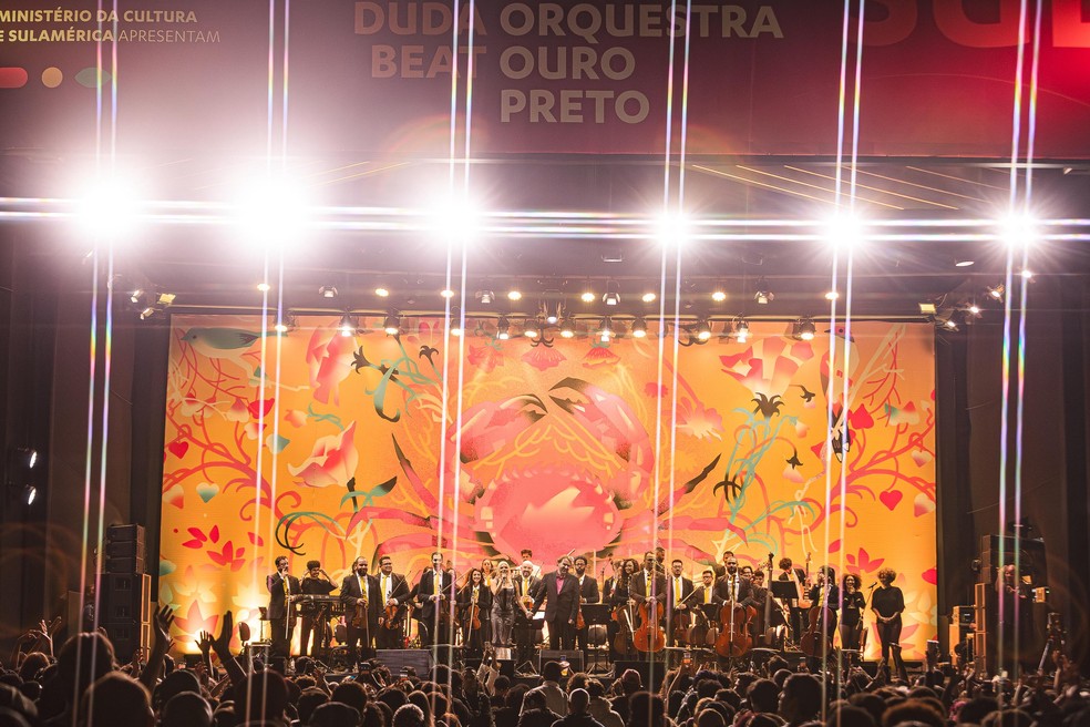 Duda Beat faz show com Orquestra Sinfônica de Ouro Preto no Rio; assista