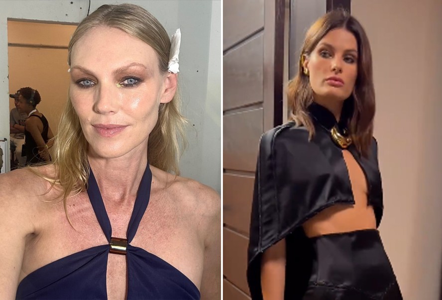 No Brasil, Shirley Mallmann desfila com Carol Trentini, Isabeli Fontana e Ana Claudia Michels ...