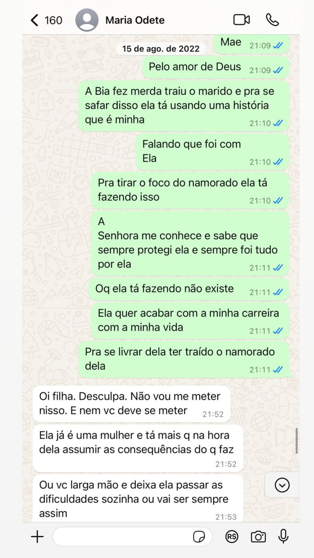 Jenny Miranda expõe suposta troca de mensagens com Gretchen em meio a ...