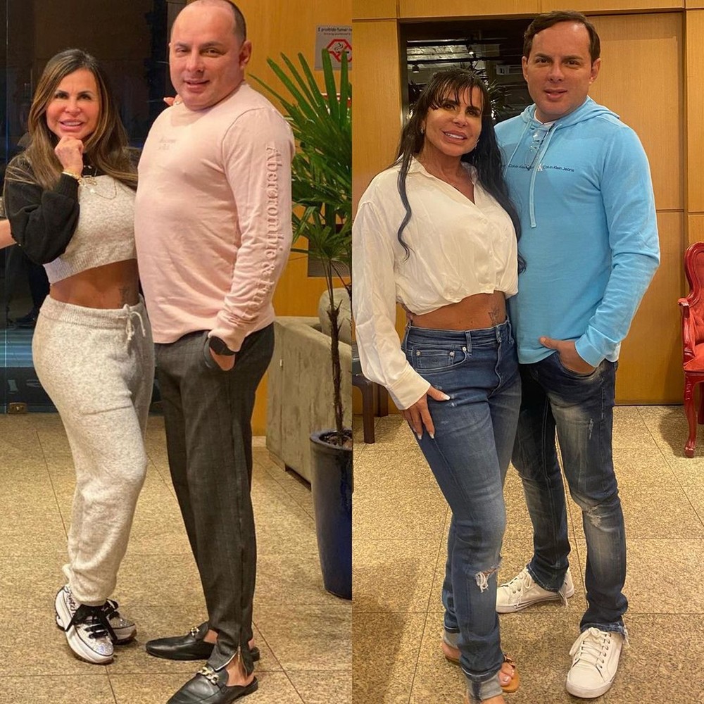 Marido de Gretchen mostra antes e depois com cantora: 'Buscando o melhor'