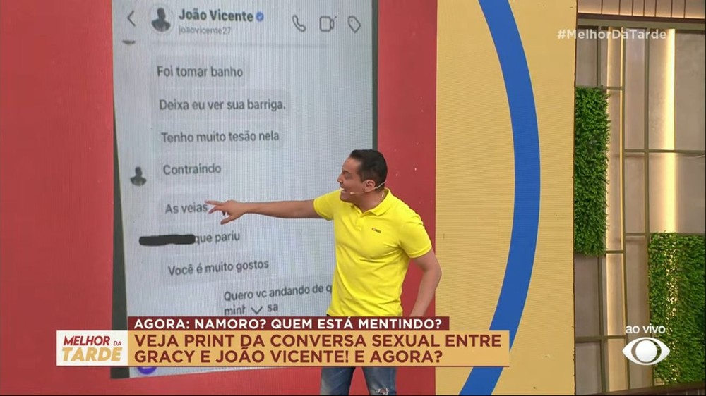 Após polêmica, Gracyanne Barbosa e João Vicente têm suposta conversa picante vazada