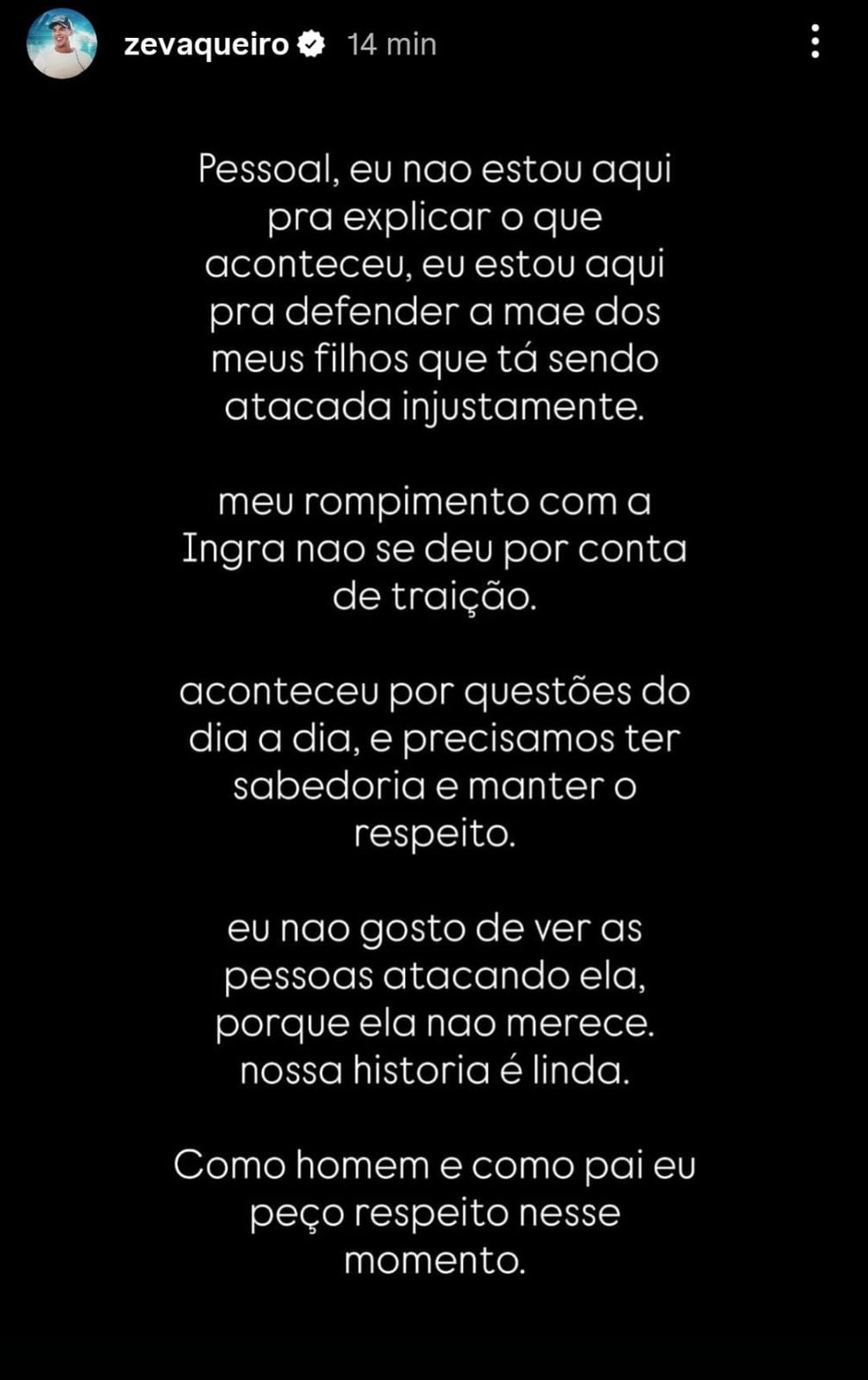 Ingra Soares deixa de seguir Zé Vaqueiro após separação, boatos e ...