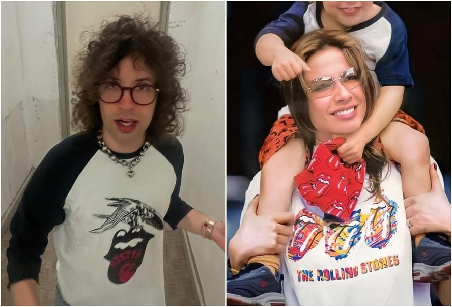 Mudou muito? Lucas Jagger aparece loiro em foto antiga com a mãe ...