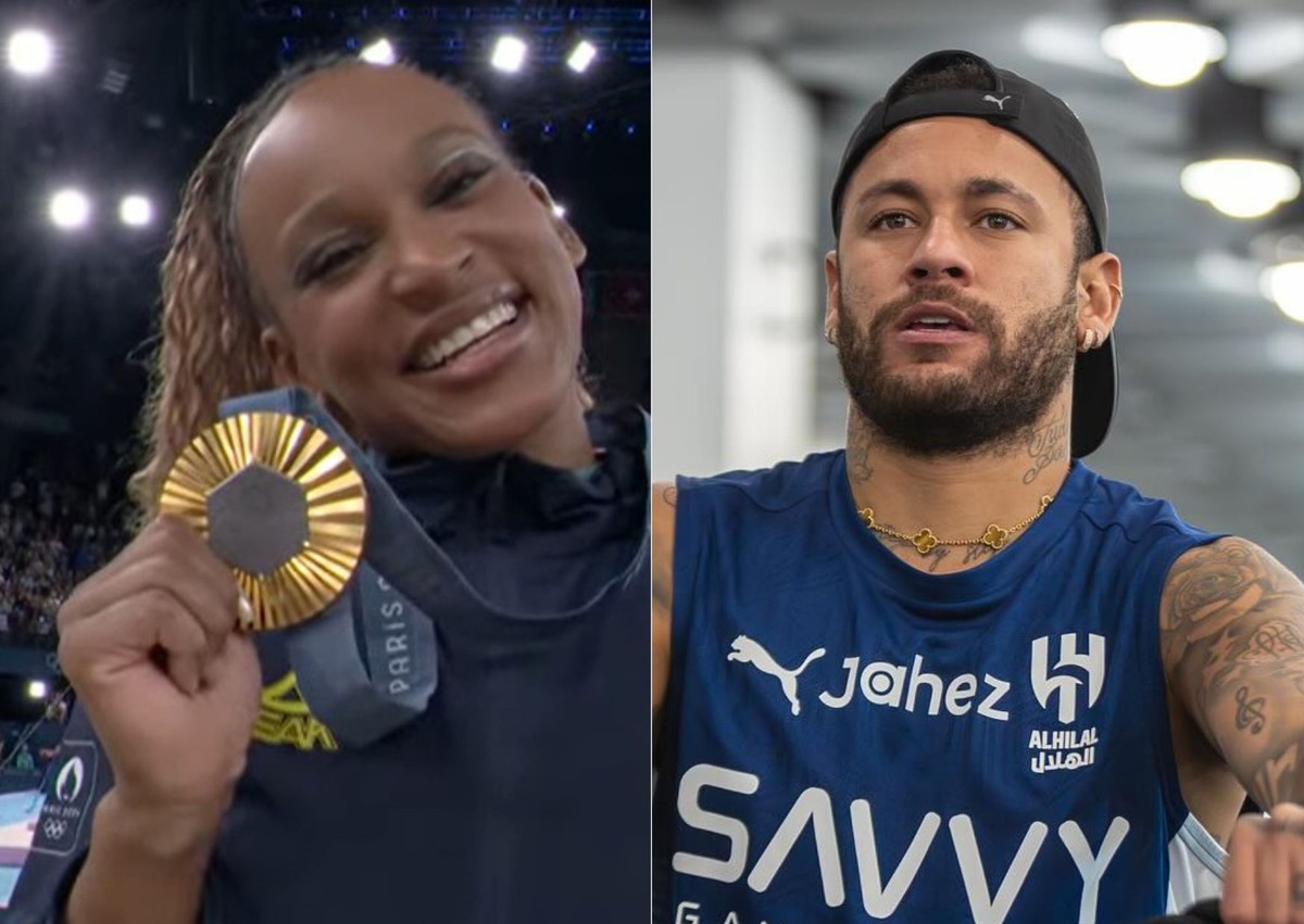 Neymar vibra com ouro de Rebeca Andrade nas Olimpíadas e pede que ...