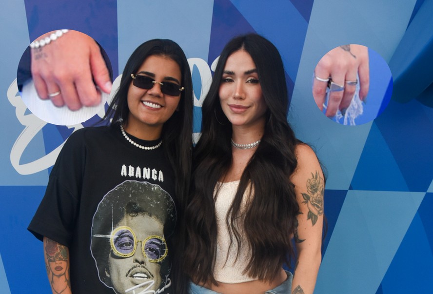 Após anúncio de noivado, Yasmin Santos e Maria Venture curtem Ensaios ...