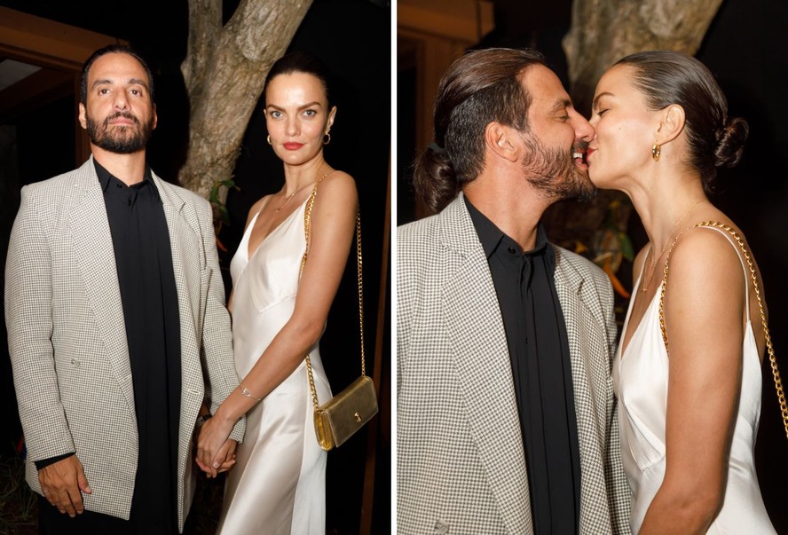 Recém-assumidos, Barbara Fialho e JP Demasi se beijam em festa do filho ...