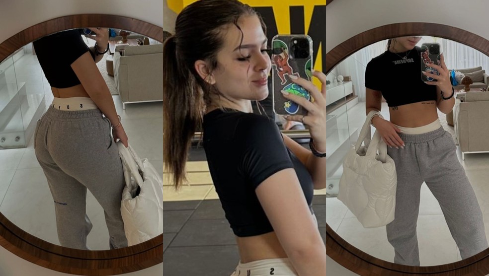 Solteira, Mel Maia mostra corpo após treino intenso na academia