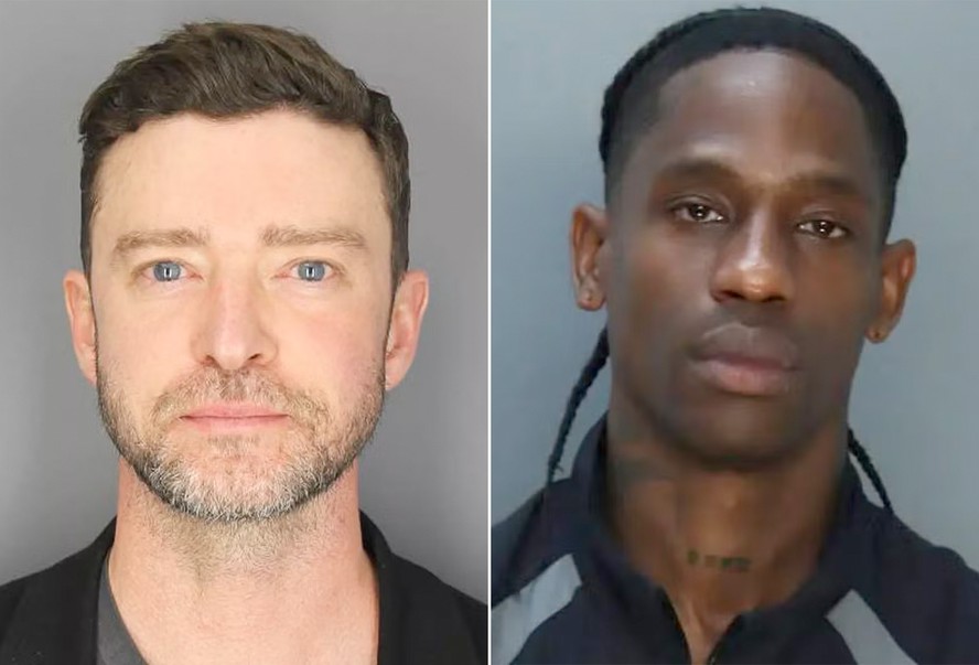 Justin Timberlake, Travis Scott: As 'mugshots' de famosos que já foram ...