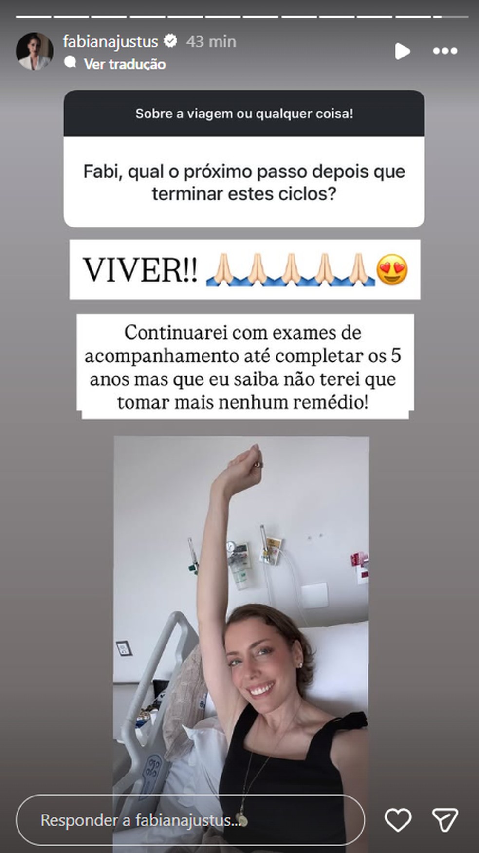 Fabiana Justus detalha próximos passos após conclusão dos ciclos de ...