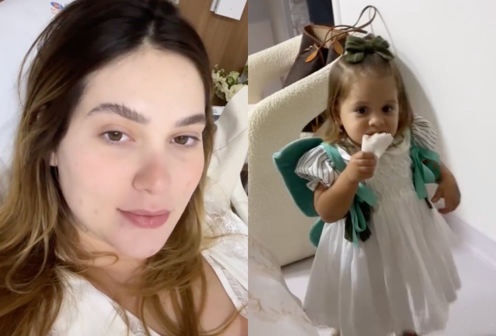 Maria Alice e Maria Flor, filhas de Virgina e Zé Felipe, conhecem o ...