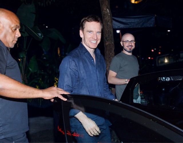 Michael Fassbender, o Magneto de 'X- Men', e Felipe Massa curtem jantar ...