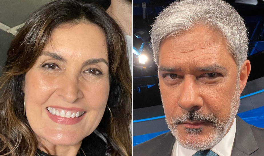 Ex-casal, Fátima Bernardes e William Bonner posam juntos em bastidores