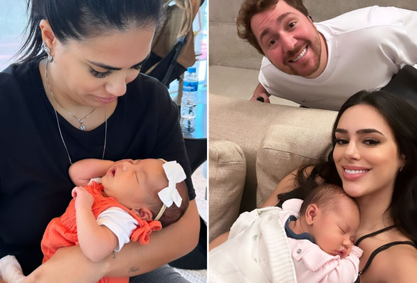 Bruna Biancardi mostra novas fotos de Mavie na companhia dos padrinhos