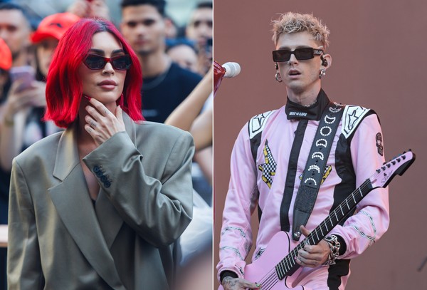 Seguranças tentam impedir Machine Gun Kelly e Megan Fox se serem ...
