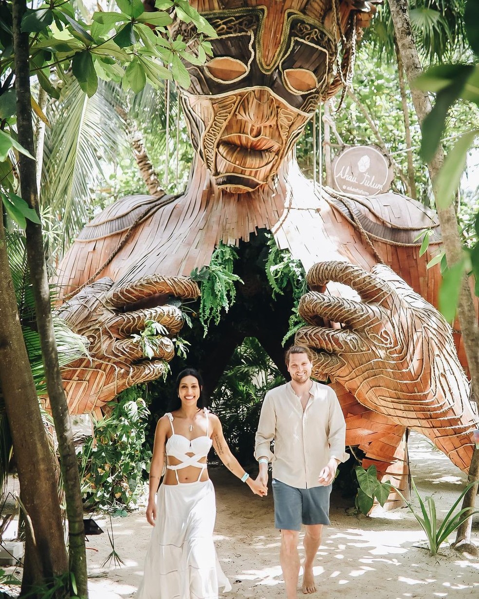 Amanda Djehdian abre álbum de fotos de lua de mel no Caribe após ...