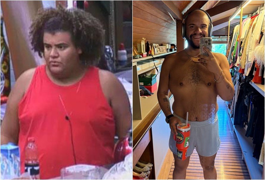 Gominho aparece sem camisa após mudar estilo de vida e perder 50 kg