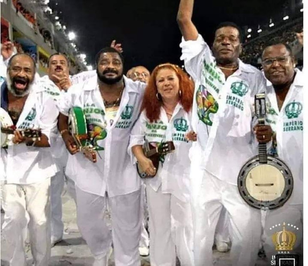 Arlindo Cruz e Beth Carvalho no Império Serrano — Foto: Reprodução ...