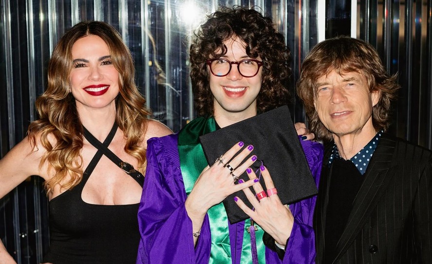 Mick Jagger e Lucas Jagger jantam juntos em Beverly Hills