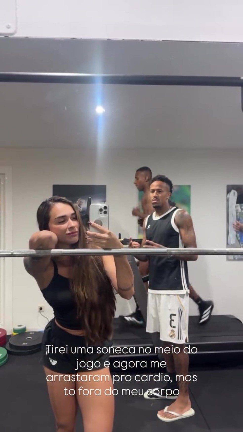 Em cena rara, Tainá Castro mostra treino com Eder Militão; vídeos