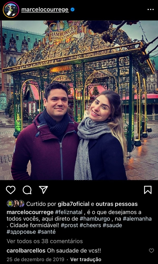 Quase um mês após assumir relação com Marcelo Courrege, Carol Barcellos ...