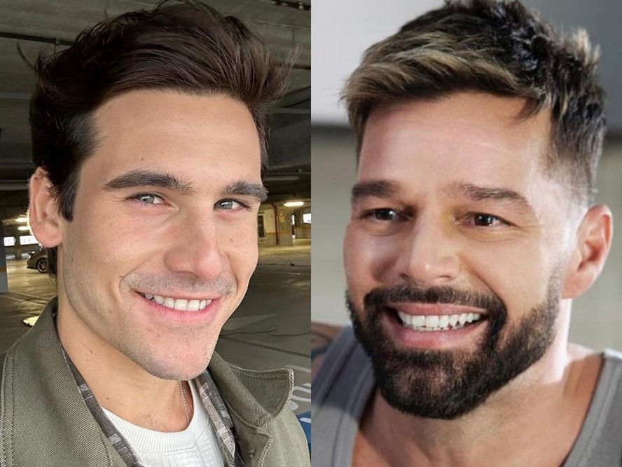 Nicolas Prattes é seguido por Ricky Martin e comemora
