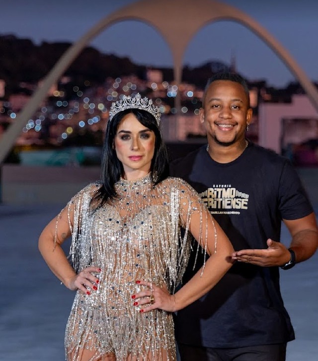 Ex-namorada de Belo se torna rainha de bateria no Rio