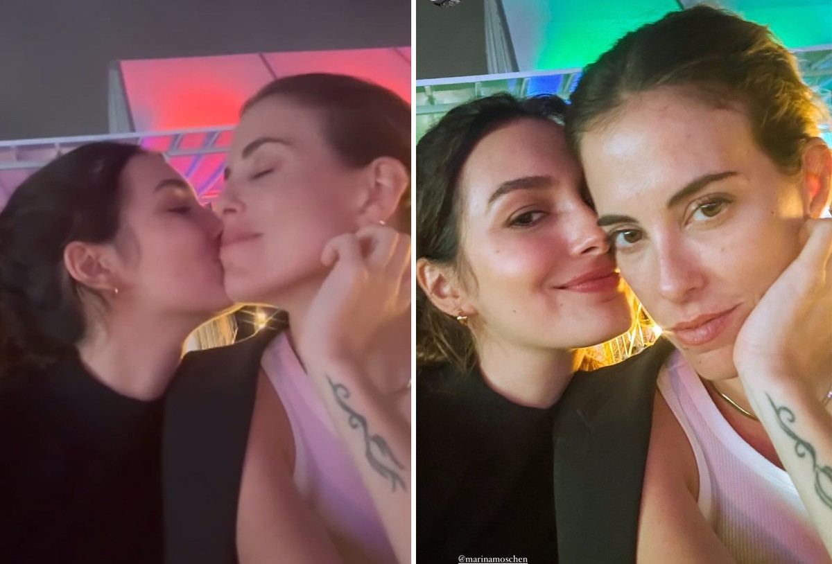 Ex-'Malhação' Marina Moschen aparece em clima de romance com a namorada