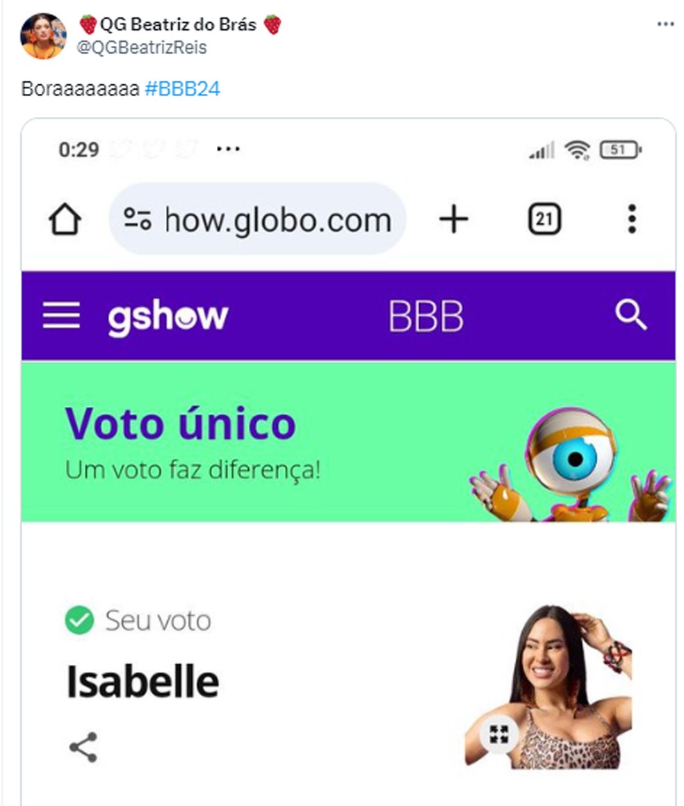 BBB 24: fã-clubes de Beatriz se dividem em torcida para final; veja ...