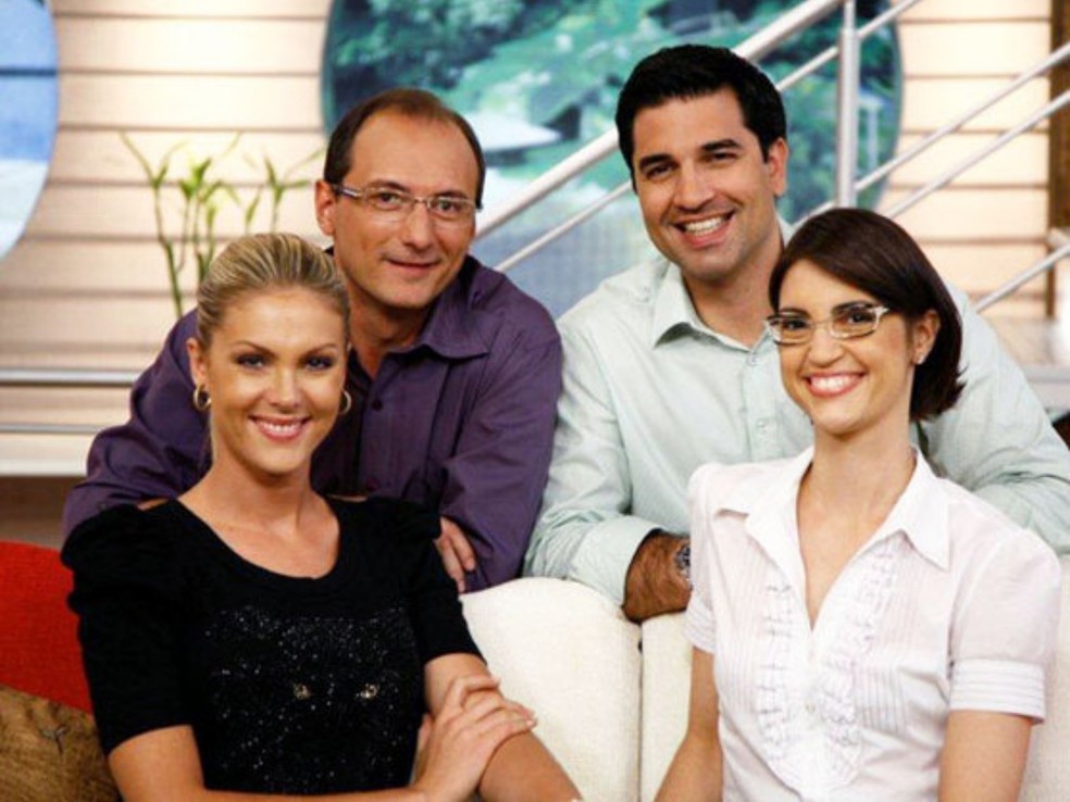 Ana Hickmann celebra volta à TV 'por um dia' com Edu Guedes
