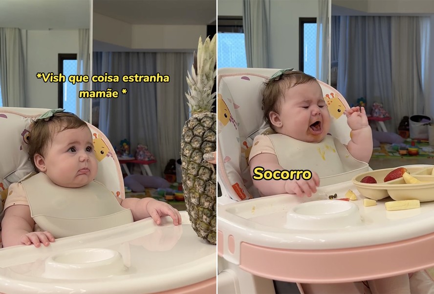 Viih Tube diverte fãs com reações de Lua Di Felice ao experimentar frutas