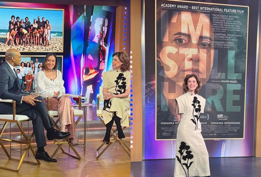 Fernanda Torres mostra bastidores de 'Good Morning America' e web reage ...
