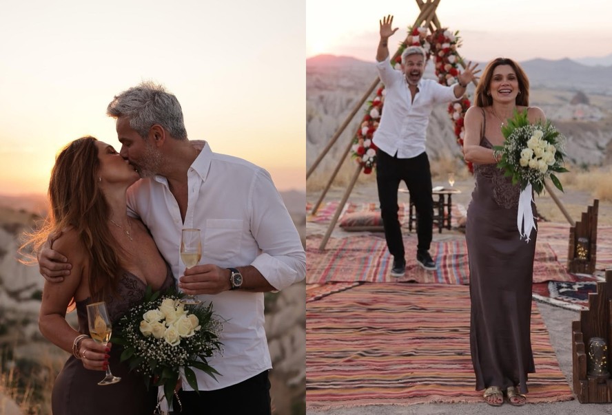 Na Capadócia, Flávia Alessandra e Otaviano Costa se casam pela 6ª vez ...