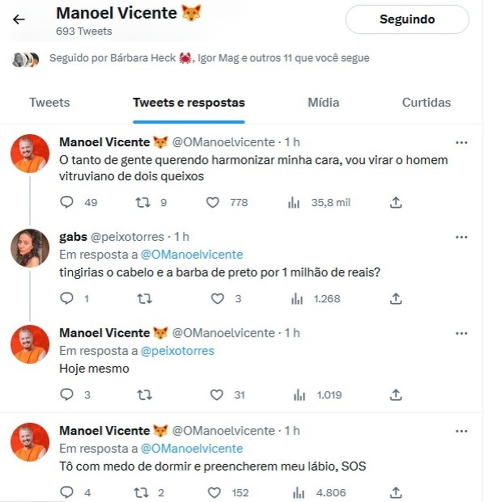Manoel Vicente brinca sobre propostas de harmonização: 'Medo de dormir ...