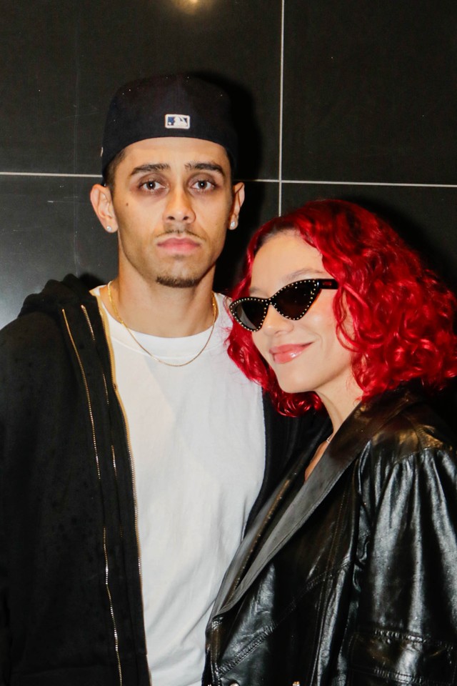 Priscilla faz aparição rara com o noivo, André Laudz, no Rock in Rio