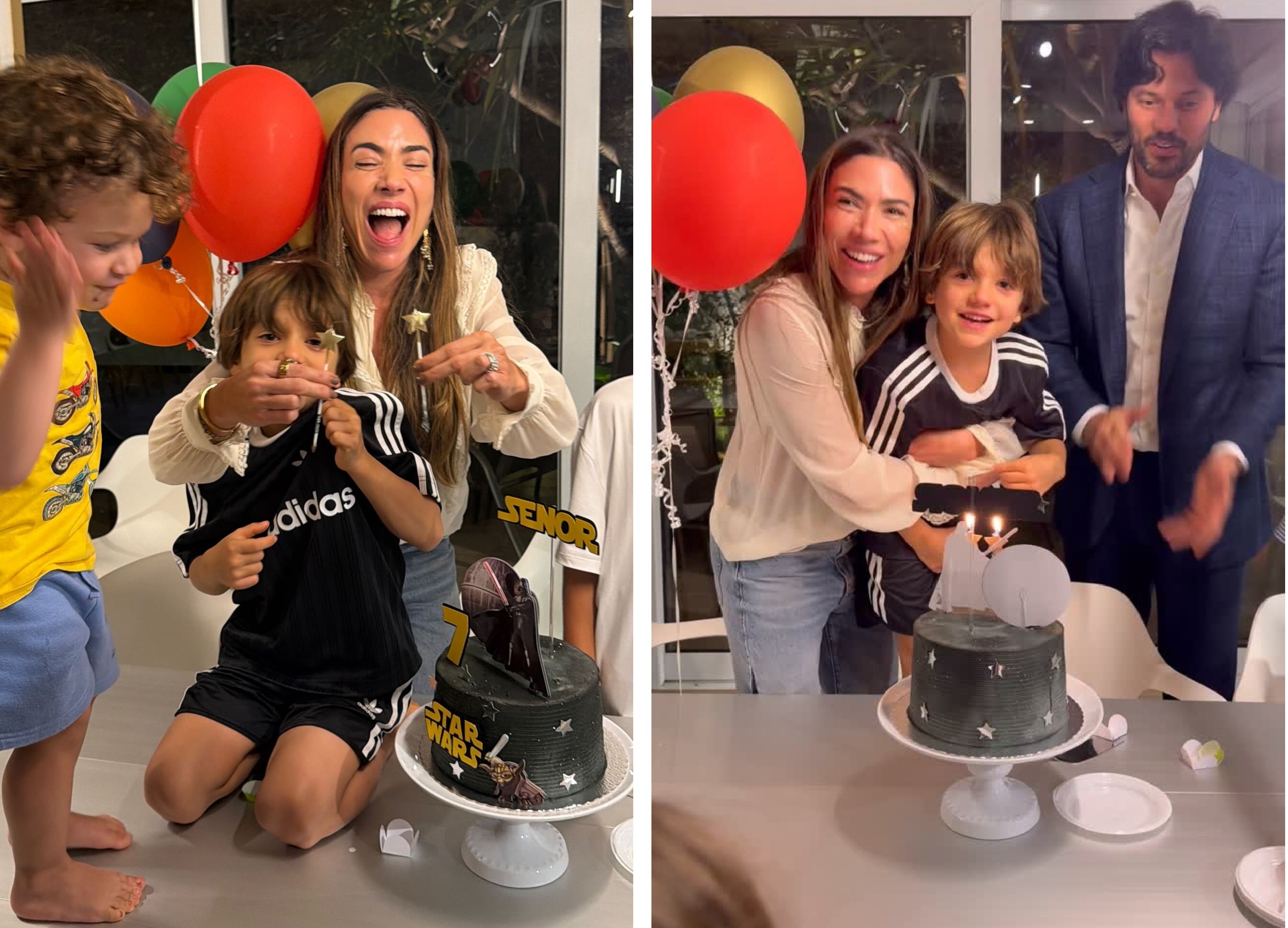 Filho de Rebeca Abravanel e Alexandre Pato rouba a cena na festa do ...