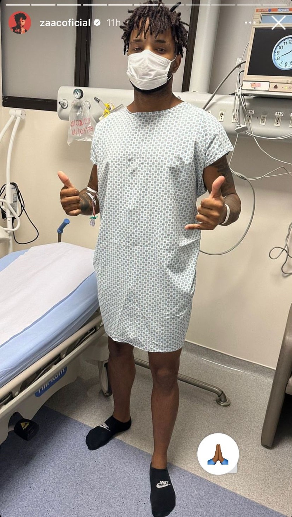 Zaac passa por cirurgia de emergência após sentir desconforto abdominal