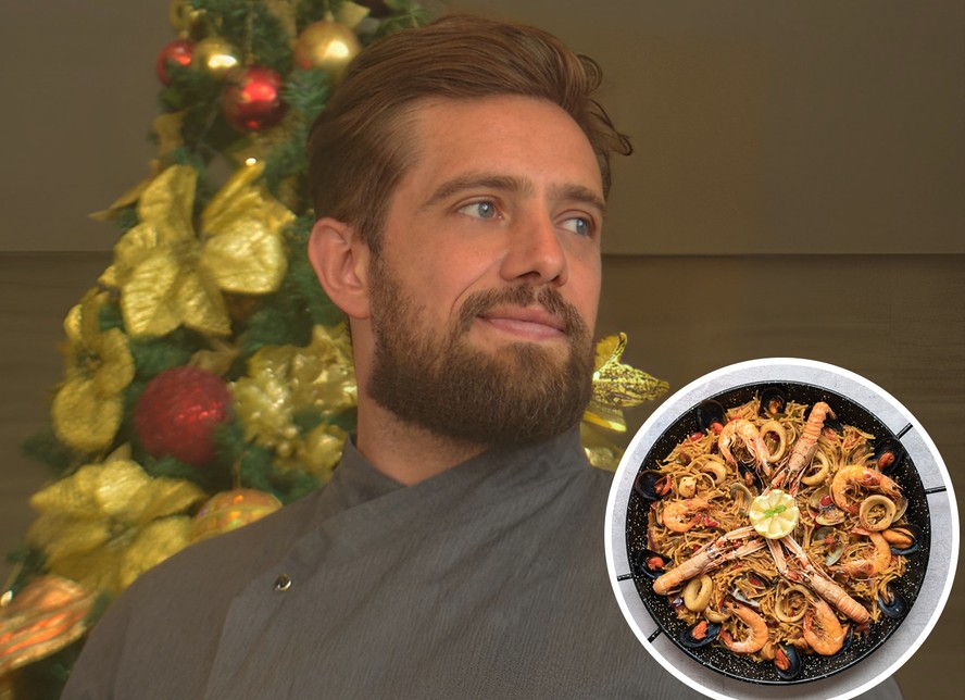 Rafael Cardoso ensina sua Paella Valenciana do Réveillon
