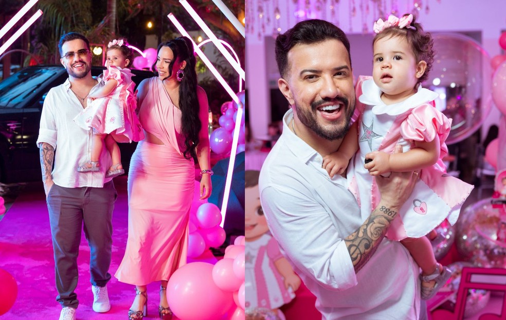 Victor Hugo, dupla com Diego, celebra 1 ano da filha, Elisa: 'Emoção ...