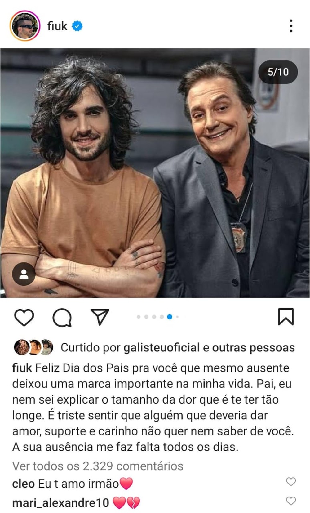 Fiuk lamenta afastamento de pai, Fábio Jr, e ex-madrasta Mari Alexandre ...