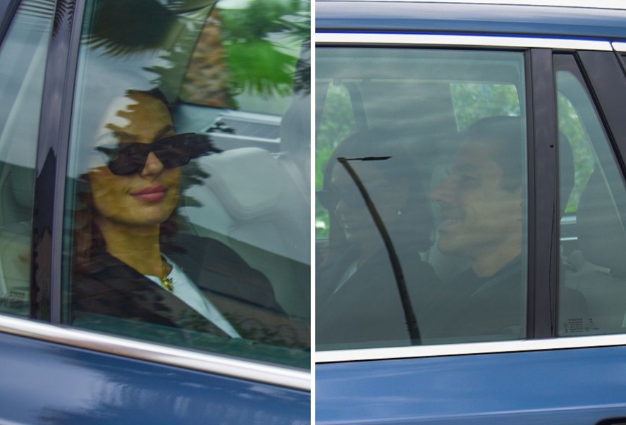 Sorridente, Isis Valverde embarca com Marcus Buaiz rumo à lua de mel na Itália