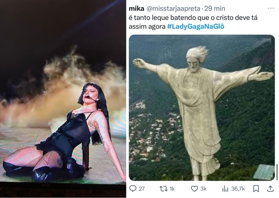 Show de Lady Gaga no Rio agita redes sociais; confira memes
