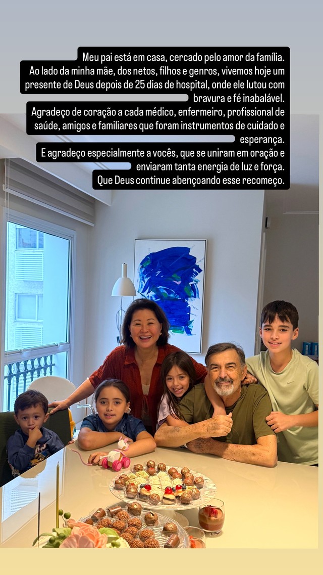 Sabrina Sato fala pela primeira vez sobre alta hospitalar do pai ...