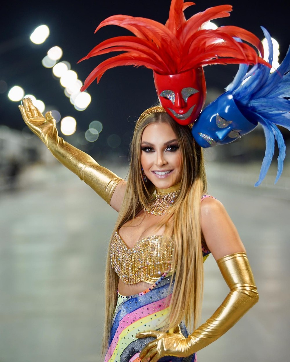 Carnaval 2023: Carla Diaz brilha em primeiro ensaio como Madrinha da Estrela do Terceiro Milênio
