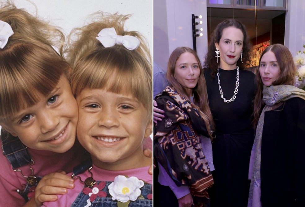 Ex-estrelas mirins, gêmeas Mary-Kate e Ashley Olsen fazem aparição rara ...