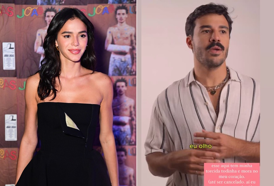 Bruna Marquezine declara sua torcida para Mateus Pires, do BBB 25: 'Boa sorte, amigo'