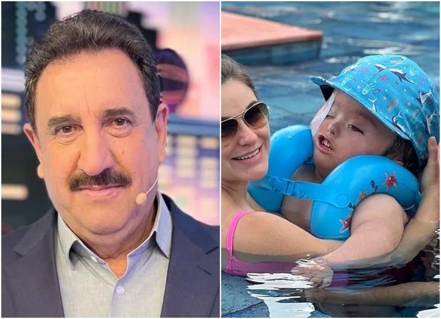 Ratinho posta foto rara do neto caçula: 'Ele é a inspiração da nossa ...