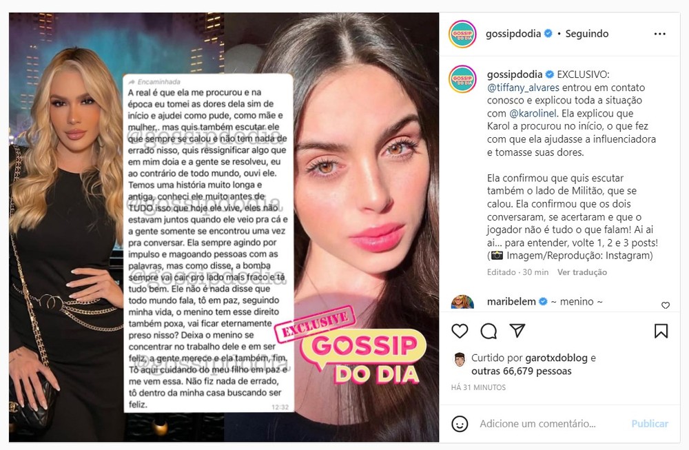 Karoline Lima acusa Eder Militão de traí-la com a ex: 'A crente do pau ...